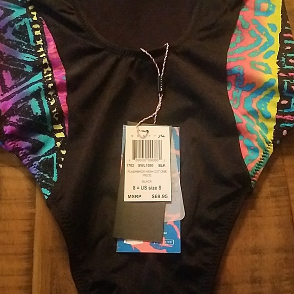 Rusty | Swim | Nwt Rusty Low Back Neon One Piece Small | Poshmark